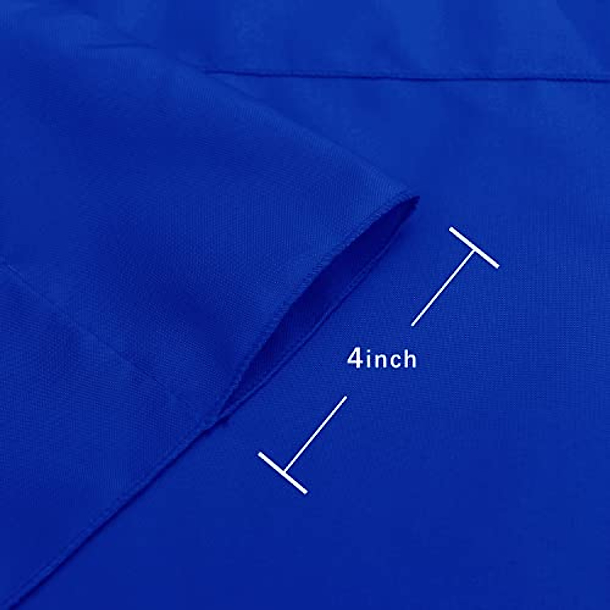 Hiasan Neon Blue Screen Backdrop Curtains for Parties, Polyester Photography Backdrop Drapes for Family Gatherings, Wedding Decorations, 5ftx10ft, Set of 2 Panels