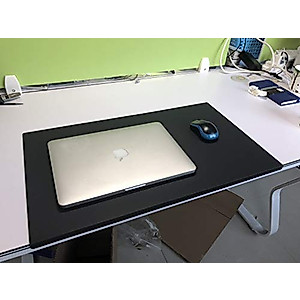 Safety Office Desk Pad Table Pad Blotter Protector Waterproof PU Surface Mouse Writing Mat with Full Lip