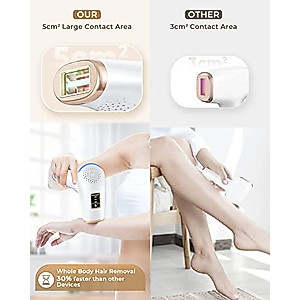 Laser Hair Removal for Women and Men, Upgraded 3 in 1 At Home IPL Hair Removal, 9 Levels and 999,900 Flashes Permanent Hair Remover,Painless Hair Remover on Face,Body,Bikini, Whole Body Treatment