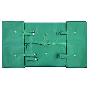 Tidyard Garden Cart Liner Outdoor Utility Wagon Outdoor Camping Trolley Cart Weather Resistant Fabric 600D Polyester Liner Green 33.9 x 18.1 x 8.7 Inches (L x W x H)