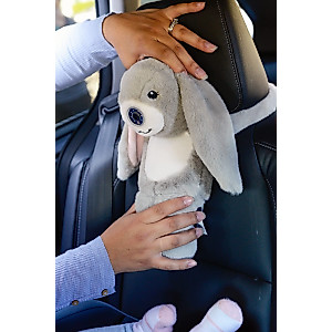 zooby Car Baby Monitor Helps Reduce Distracted Driving! Our Cuddly Plush Monitor That Babies Love Serves as a Soothing Companion for Baby so You Can Drive with Complete Peace of Mind - Bailey Bunny