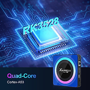Android 13.0 TV Box, X88 PRO 13 Android Box with 4GB RAM 32GB ROM RK3528 Quad-Core Support WiFi6 2.4Ghz/5.0Ghz 8K HD BT 5.0 H.265 Decoding Smart TV Box