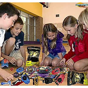 Mopogool Metal Fusion Play Blade Blade Toy Set B Blades Toys DB Booster B-189 Guilty Longinus.Kr.MDS-2 Battling Top Toys Bey Battle Blade Burst Evolution Left & Right Spin String Launcher Grip