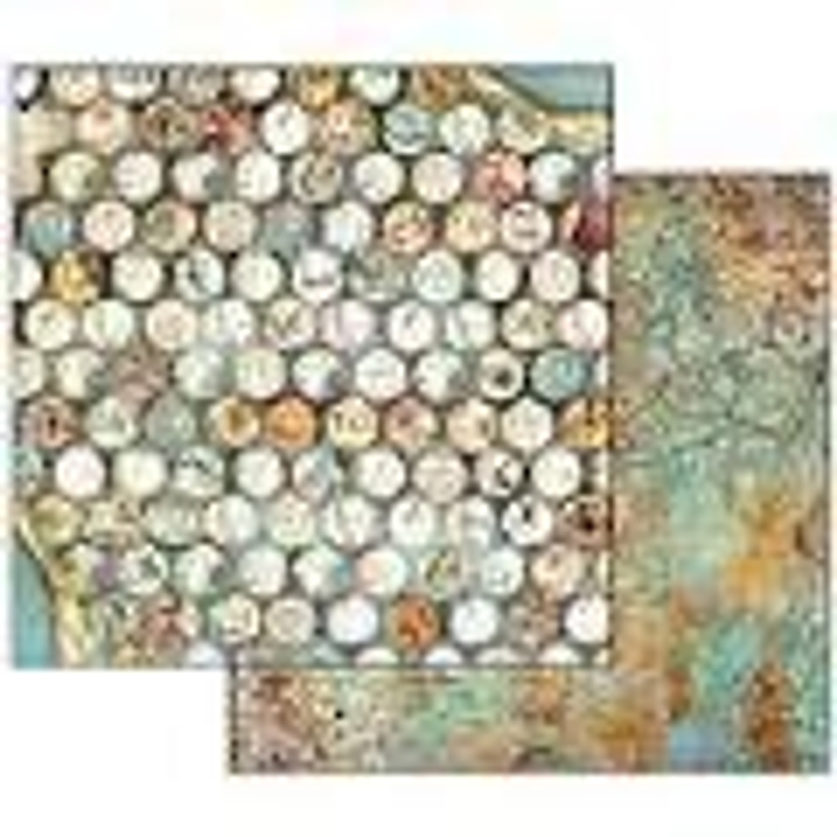 Stamperia Double-sided Paper Pad 12"x12" 10/pkg-time Is An Illusion, 10