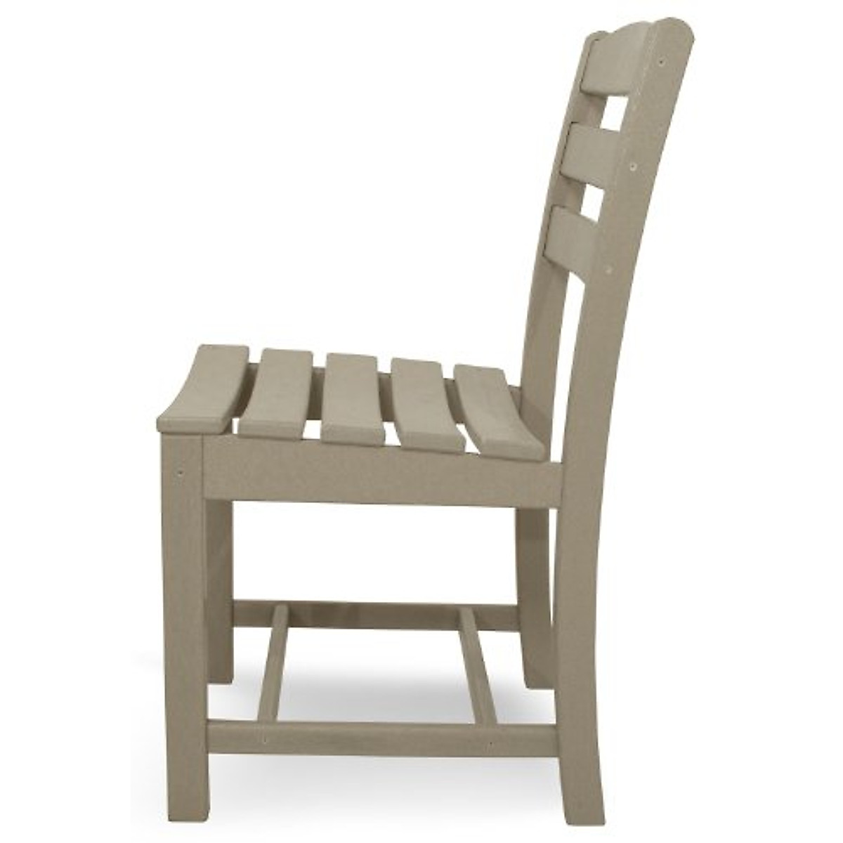 POLYWOOD TD100SA La Casa Café Dining Side Chair, Sand