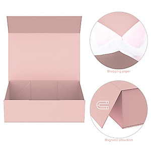 HavrePac 6 Pack Large Gift Boxes 13.8x9x4.3 Inches Luxury Gift Boxes with Lids,Magnetic Closure Gift Box for Present Packaging Box for Mother's Day, Birthdays, Party,Weddings