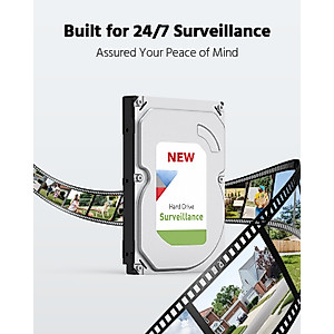 ANNKE 5MP Lite Wired Security Camera System with AI Human/Vehicle Detection, H.265+ 8CH Surveillance DVR with 1TB Hard Drive and 8 x 1080p HD Outdoor CCTV Camera, 100 ft Night Vision, Remote Access