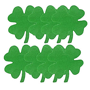 BinaryABC St.Patrick's Day Shamrock Nipple Covers Breast Pasties,St Patricks Day Decorations,Self Adhesive,10 Pairs (Green)