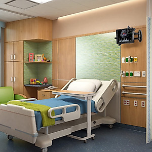 iTODOS Foldable Tablet Wall Mount Holder for 7 to 12.9 Inch Tablets,iPad, Galaxy Tabs,Fire,Slate, Articulating Arm Swivels Extension Rotation, Durable Aluminum Alloy(Black)