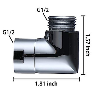 G-Sunny Shower Head Elbow Adapter,Shower Arm Extension (90degree)