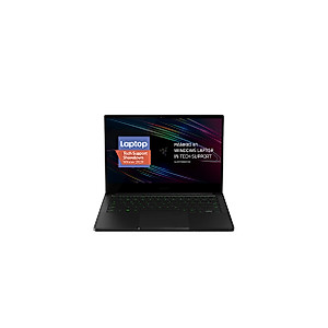 Razer Blade Stealth 13 Ultrabook Gaming Laptop: Intel Quad Core i7-1065G7, NVIDIA GeForce GTX 1650 Ti Max-Q, 13.3" 4K Touch, 16GB RAM, 512GB SSD, CNC Aluminum, Chroma RGB, Thunderbolt 3, Creator Ready