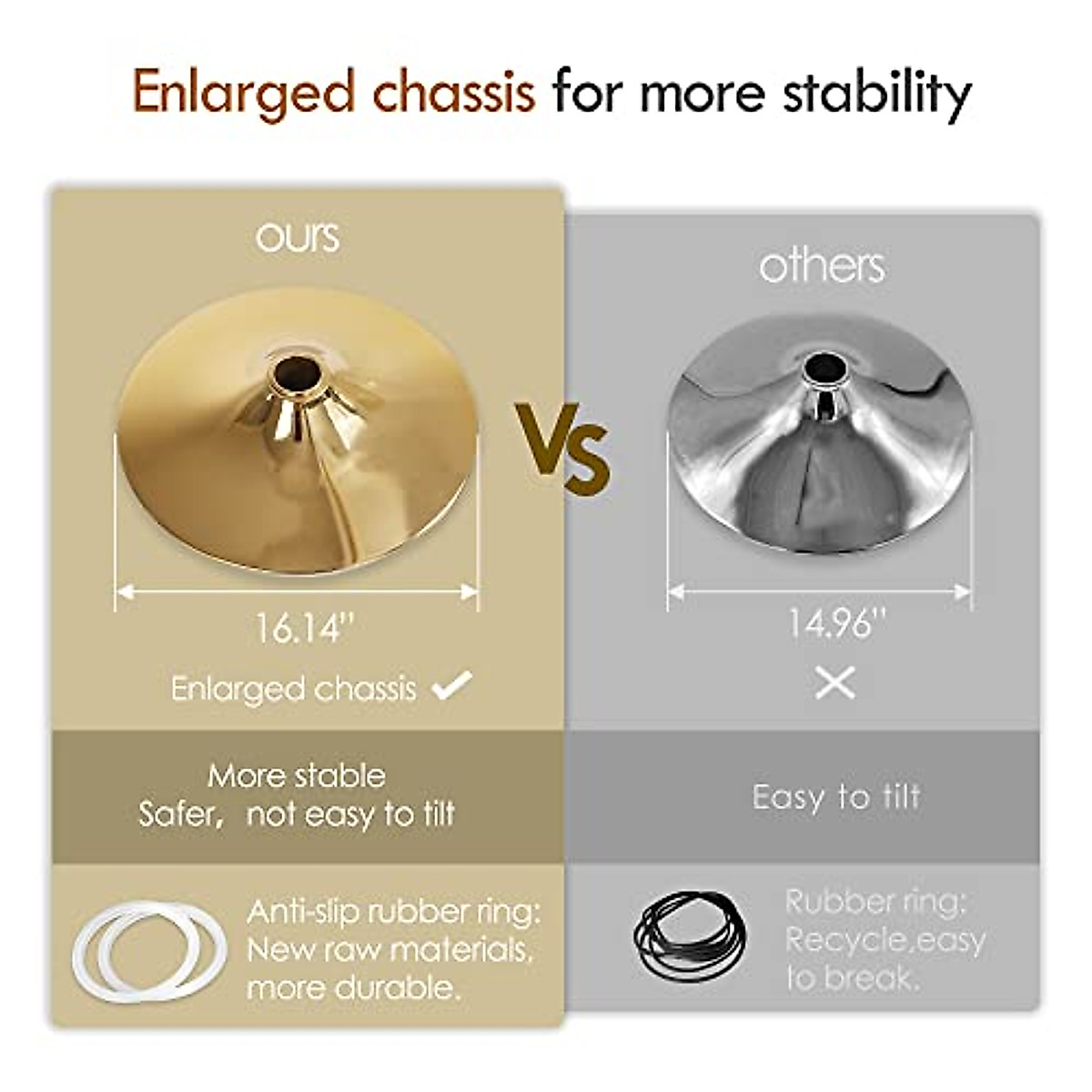 Chummaven Black PU Leather Swivel Counter Height Bar Stools, Adjustable Bar Chairs Set of 2, Modern Barstools Lift Stools with Mid Back and Gold Footrest for Kitchen Pub Dining Room Counter