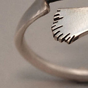 shiYsRL Exquisite Jewelry Ring Love Rings Cute Women Halloween Witch Hat Broom Open Finger Ring Adjustable Jewelry Gift Wedding Band Best Gifts for Love with Valentine's Day - Silver US 10