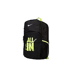 Nike 3Brand Verbiage Backpack - Black/Volt - One Size