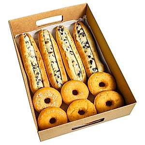 15-Pack 13" X 9" X 3" Brown Blyss Cookie Crate,Sturdy Cookie Serving Tray Great for Party Platters,Natural Kraft Paper Cardboard Tray use for Packaging and Hold Cookies,Take Out Container,Pack of 15