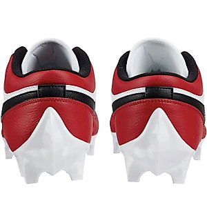 Nike Men's Cleats, White Black Variants Red, 9.5