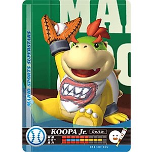 Nintendo Mario Sports Superstars Amiibo Card Baseball Bowser Jr. for Nintendo Switch, Wii U, and 3DS