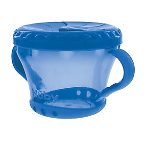 Nuby Plastic Snack Keeper, Colors May Vary, 5"