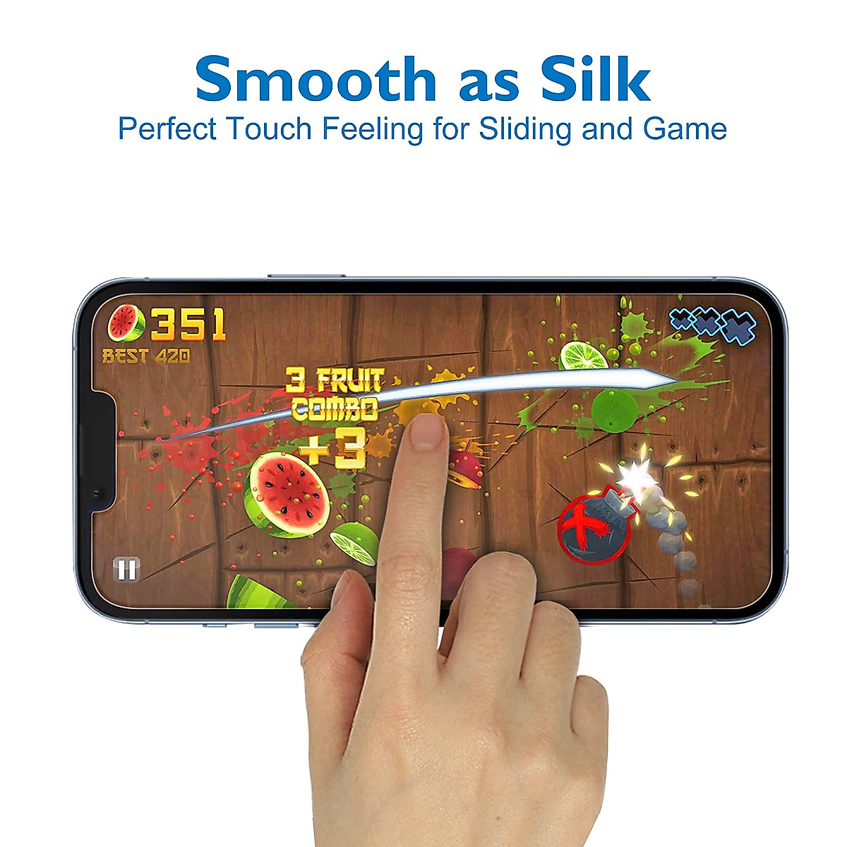 Mothca Matte Tempered Glass Screen Protector for iPhone 13 mini, Anti-Glare, 9H Hardness, Smooth Touch, Easy Install, Bubble Free