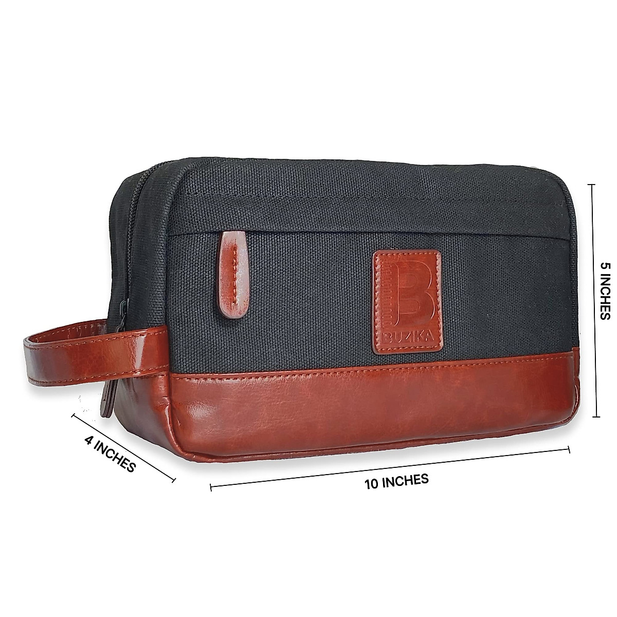 Aconl Toiletry Bag and Manicure Set Hanging Dopp Kit for Men Water Resistant Canvas Shaving Bag with Large Capacity for Travel