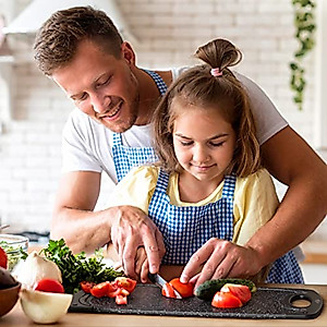 Tribal Cooking Cutting Boards - 3 Set - Warrior Strength Small to Extra Large Cutting Boards for Kitchen, Meat, Vegetables - Dishwasher Safe, Juice Groove, Non-Slip Rubber Chopping Board Set