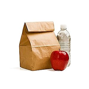 Green Direct GDLB-100 Perfect Brown Durable Paper Lunch Bag for All Ages (Pack of 100)