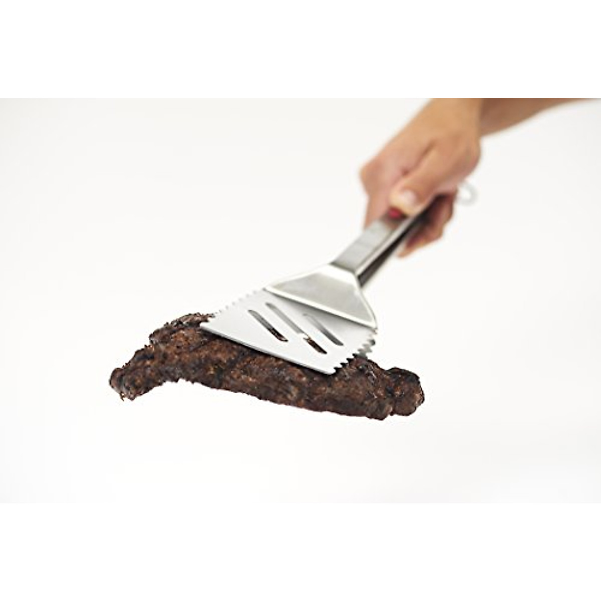 GrillPro 40240 16-Inch Stainless Steel Tong/Turner Combination, Silver