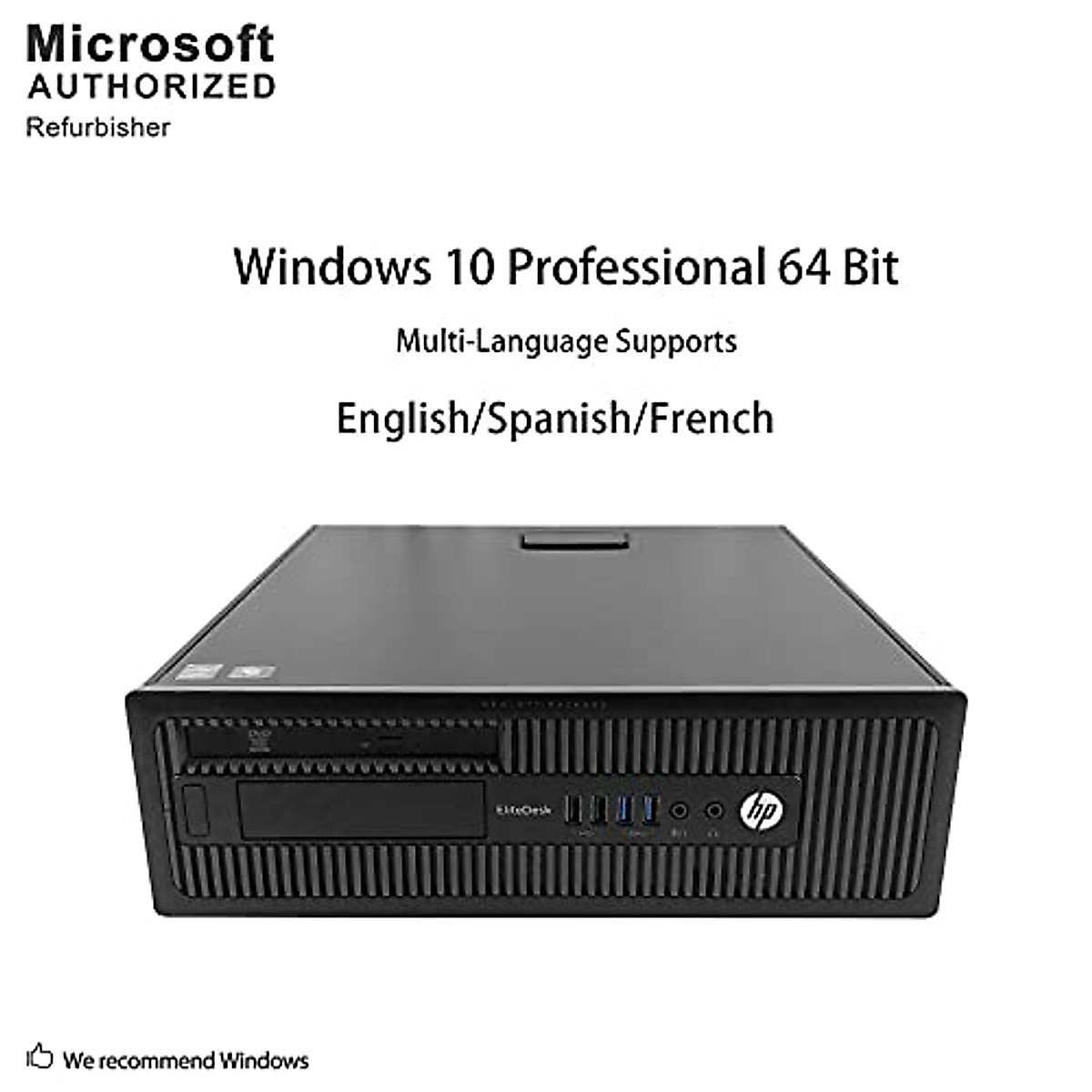 HP EliteDesk 800 G1 Desktop, Intel Core i7 4770 3.4Ghz, 32GB DDR3 RAM, 1TB SSD Hard Drive, USB 3.0, DVDRW, Windows 10 Pro (Renewed)