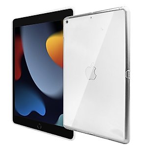 Clear Case for iPad 9th Generation 2021 / 8th Generation 2020/ 7th Generation 2019 10.2", Slim Soft Lightweight Transparent TPU Back Cover for iPad 9/8/7 10.2 inch