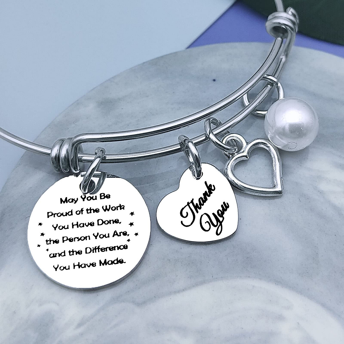 Retirement Gift Thank You Gift Jewelry Bracelet Appreciation Jewelry for Boss Coach Teacher Coworker Leaving Gifts Farewell Gift Goodbye Gift Birthday Christmas Thanksgiving Gift for Manager Leaders