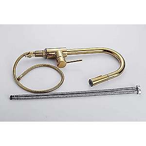 Kitchen Mixer Tap,Kitchen Faucet Sink Faucet Single Handle Pull Out Kitchen Tap Single Hole Rotating Water Mixer Tap,3