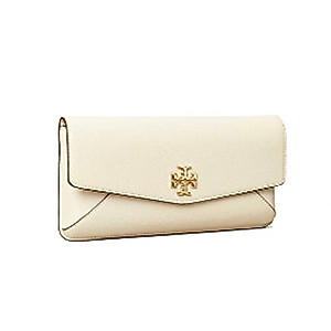 Tory Burch Women's Kira Clutch in Pebbled Leather (New Ivory)