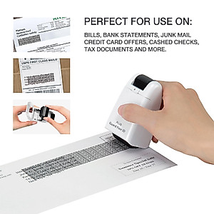 The Original Guard Your ID Identity Protection Security Prevention Stamp Wide Roller (White) IS-500CM