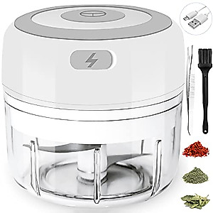 Electric-Herb-Grinder-Large-3.4oz-USB Rechargeable, 3.5'' Powerful Grinder for Dry and Fresh Herbs and Spices, Portable Waterproof, Better Control of Herb Coarseness, Practical and Muntifuctional Gift