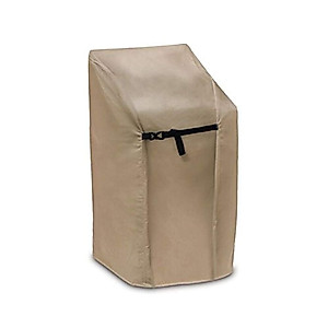 Protective Covers Weatherproof Stacking Chair Cover, Tan , 28.5" L X 35.5" W X 46" H - 1163-TN