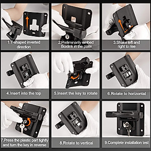 4 Pack Boxlink Tie Down Anchors F150 F250 F350 2015 2016 2017 2018 2019 2020 2021 2022 Bed Tie Downs, Replaces for Ford FL3Z-99000A64-B