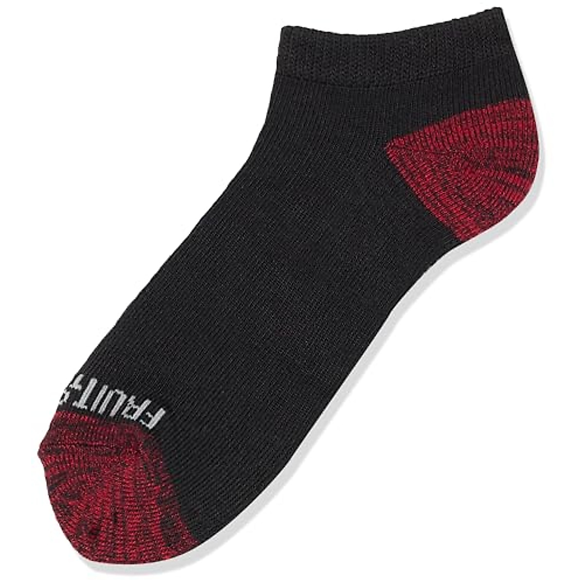 Fruit of the Loom Boys Little 10 Pair Half Cushion No Show Socks, black assort, Small (Shoe Size: 4.5-8.5)