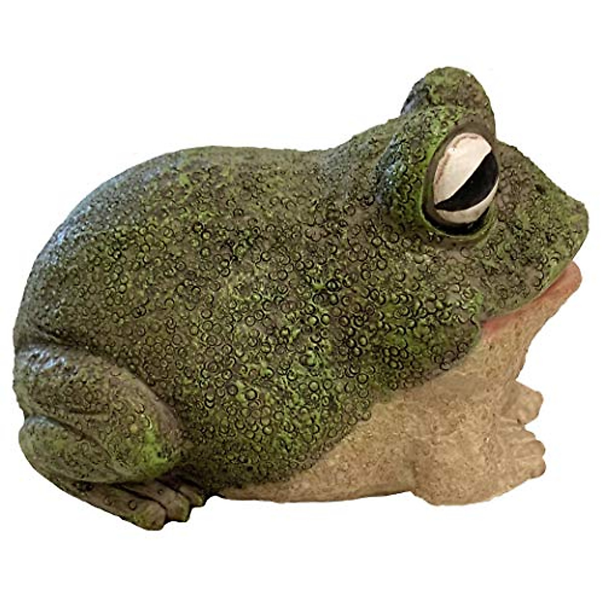 Top Brass Chunky Frog Key Hider Figurine - Cute Toad Garden Statue with Secret Compartment - Indoor / Outdoor