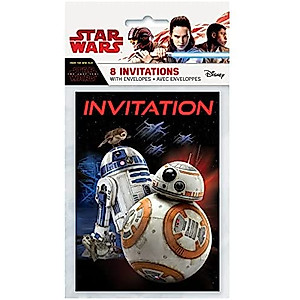 Unique Star Wars Birthday Party Supplies Bundle includes 24 Party Invitations and Envelopes