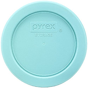 Pyrex (2 7202 Glass Bowls & (2) 7202-PC Jade Dust Green Lids