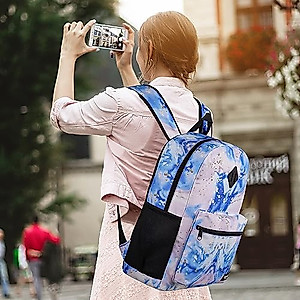 YAMTION School Backpack,Classic Cute Bookbag Men and Teen Boy Schoolbag with USB Charging Port for High School College Office Work Travel