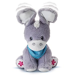 KiddoLab Peek-A-Boo Donkey: Soft Stuffed Animal Toy for Infants 6-18 Months with Moving Ears, Songs, Tunes & Lullabies