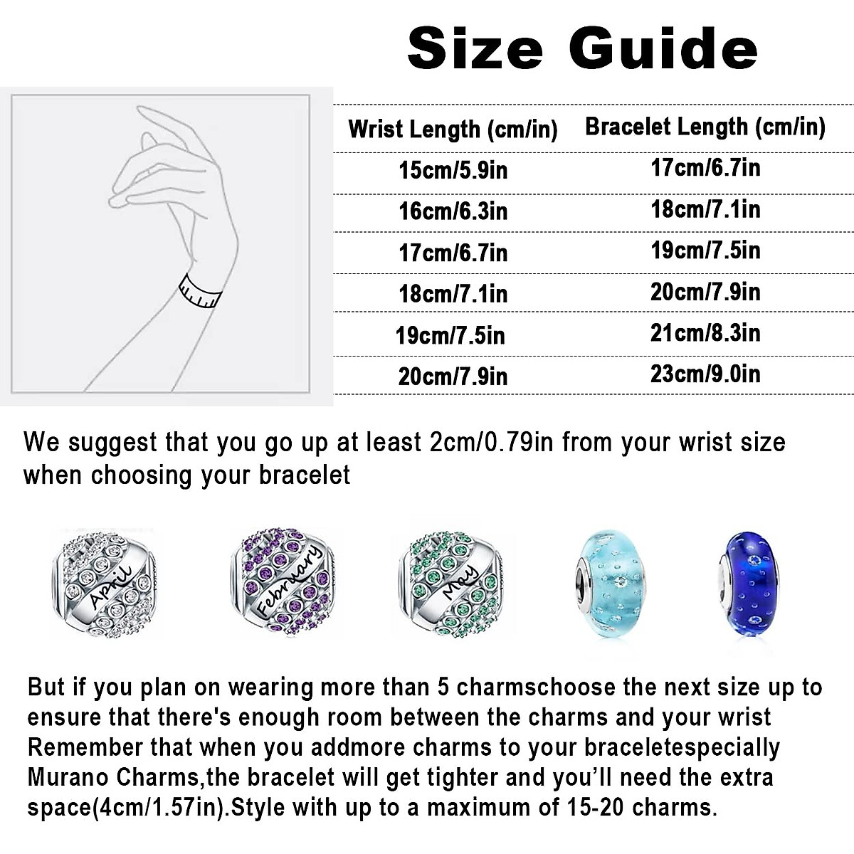 idudu Snake Charm Bracelet,Family Tree buckle S925 sterling silver Jewelry Snake Chain Bracelet Fit Any Charm for Women