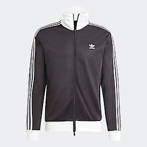 adidas Originals Men's Adicolor Classics Beckenbauer Track Top, Black/White, Large