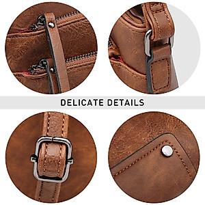 VONMAY Crossbody Bags for Women Purses Handbags Multi Pockets Shoulder Bag (Coffee)