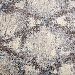 Home Dynamix Venice Cameo Contemporary Modern Abstract Area Rug 5'3"x7'3" Gray Blue