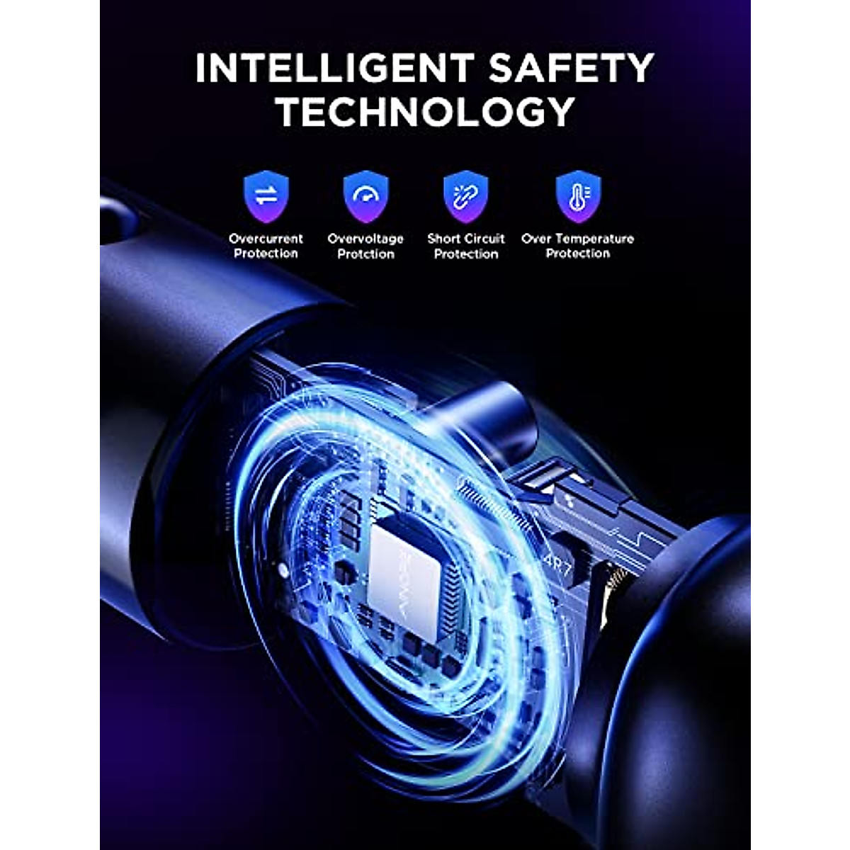 66W USB C Car Charger-AINOPE [PD 36W+QC 30W] [All Metal] QC 3.0 Dual Port iPhone Car Charger Type C Car Adapter Fast Charger for iPhone 14 13 12 Pro, Samsung S22 S21 iPad MacBook Pro Air Laptop