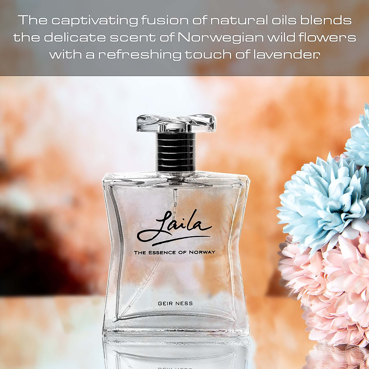 Laila By Geir Ness Eau De Parfum Spray - Long Lasting Fresh, Airy and Clean Fragrance
