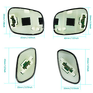 Steering Wheel Radio Volume Control Switch Buttons for Chevy Silverado Suburban for GMC Yukon Sierra,for Trailblazer Envoy, 4PCS Replaces# 21997738, 21997739, 1999442, 1999443