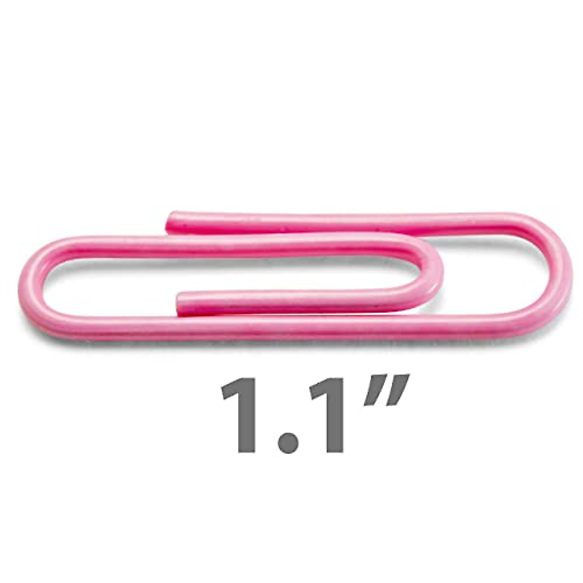 Officemate Vinyl Coated #2 Paper Clips, Assorted Colors, Tub of 1000 (97634)